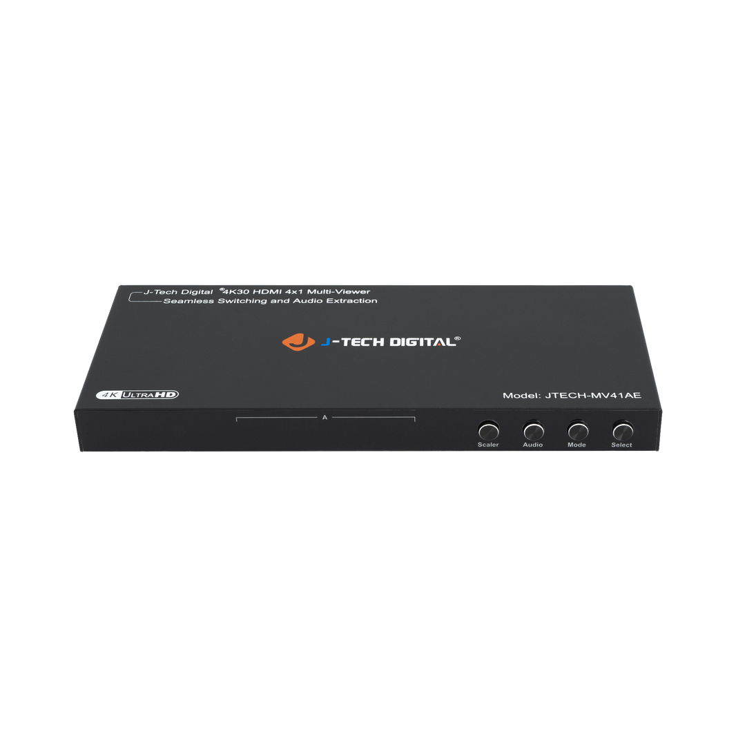 4K 60Hz 4x1 Seamless HDMI Switch & Multiviewer | JTECH-MV41A