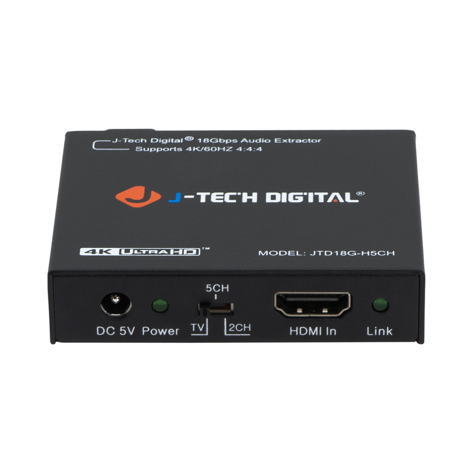4K 60Hz HDMI ARC Audio Extracto with Downmix | JTECH-EXD-ARC