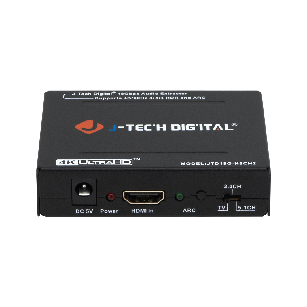 4K 60Hz HDMI ARC Audio Extracto with Downmix | JTECH-EXD-ARC