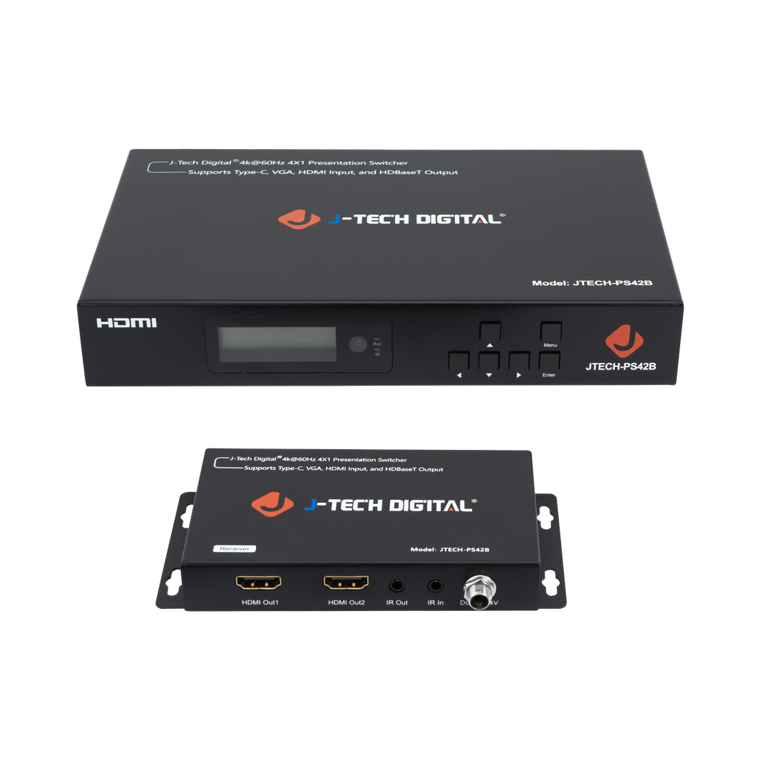 4K 60Hz 4x1 Seamless HDMI Switch & Multiviewer | JTECH-MV41A
