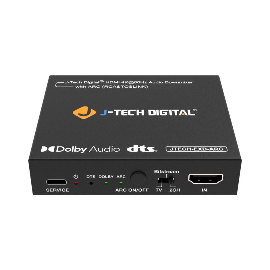 8K 60Hz 4K 120Hz eARC / ARC HDMI Audio Extractor | JTECH-8KAE