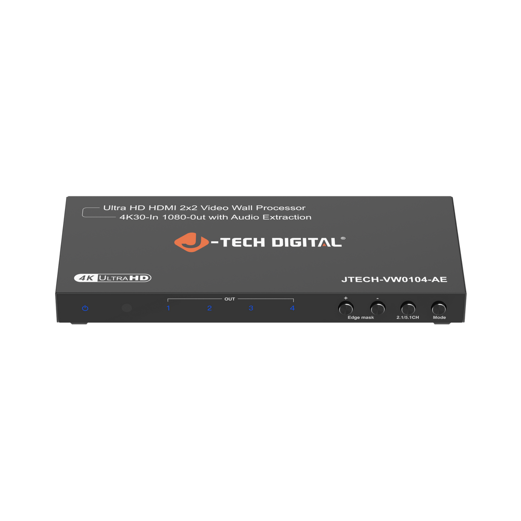 4K 2x2 Video Wall Controller, Seamless Matrix, & Multiviewer