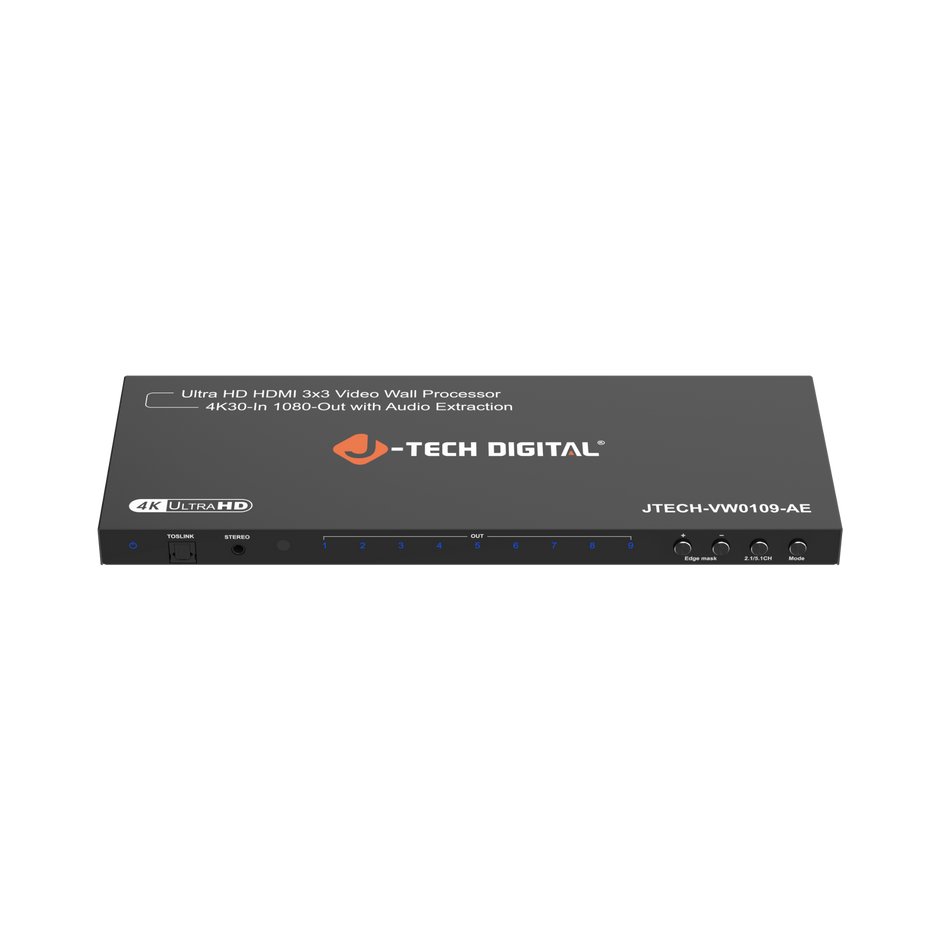 4K 2x2 Video Wall Controller, Matrix, and Multiviewer | JTECH-VWM04