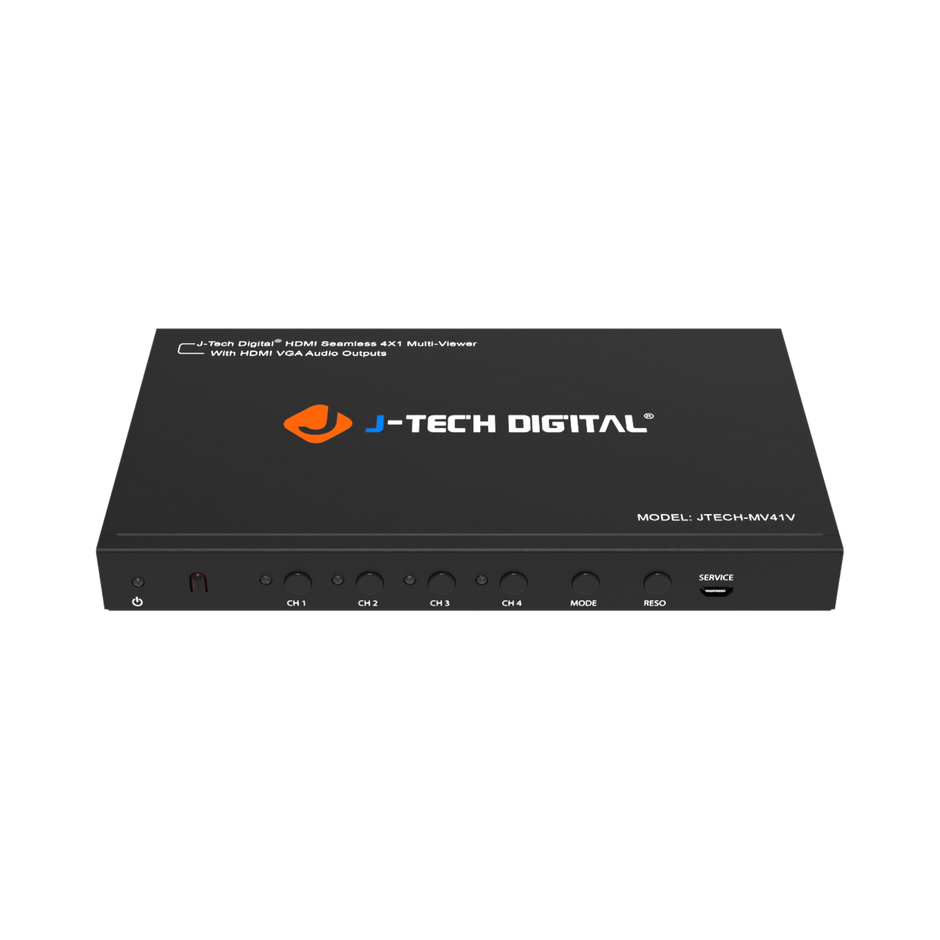 4K 60Hz 4x1 Seamless HDMI Switch & Multiviewer | JTECH-MV41A